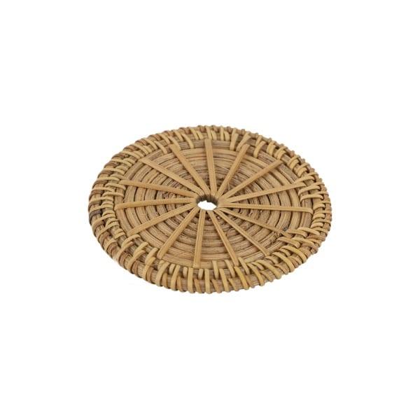 Mars & More Wanddecoratie Rotan coaster 10x10cm – boholifestylestore